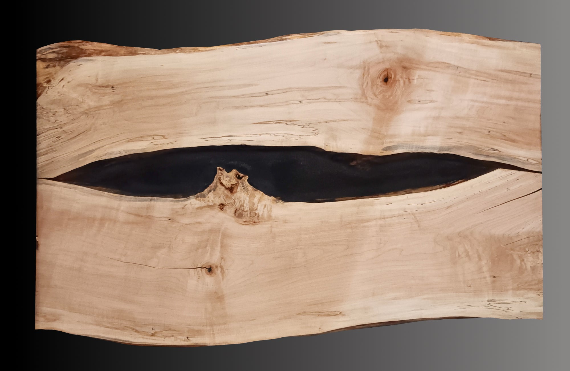 Portfolio Piece | Black & Clear 3D Epoxy River Table Maple – IP ...