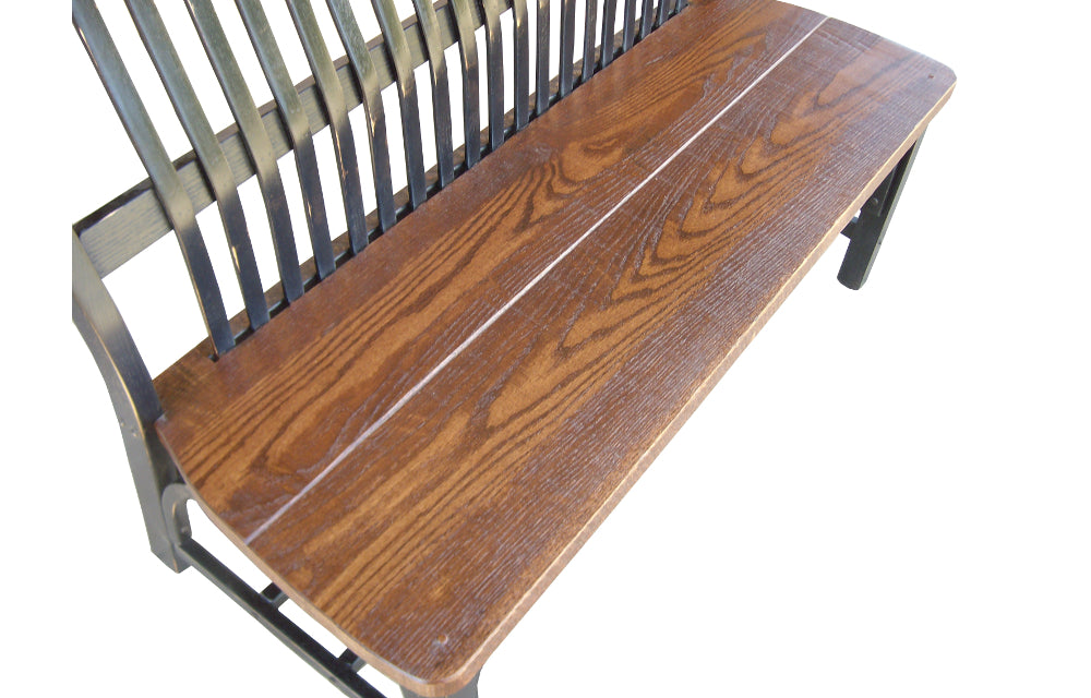 Lumbar Table Bench | Comfortable Solid Wood Bench With Back | USA Made ...